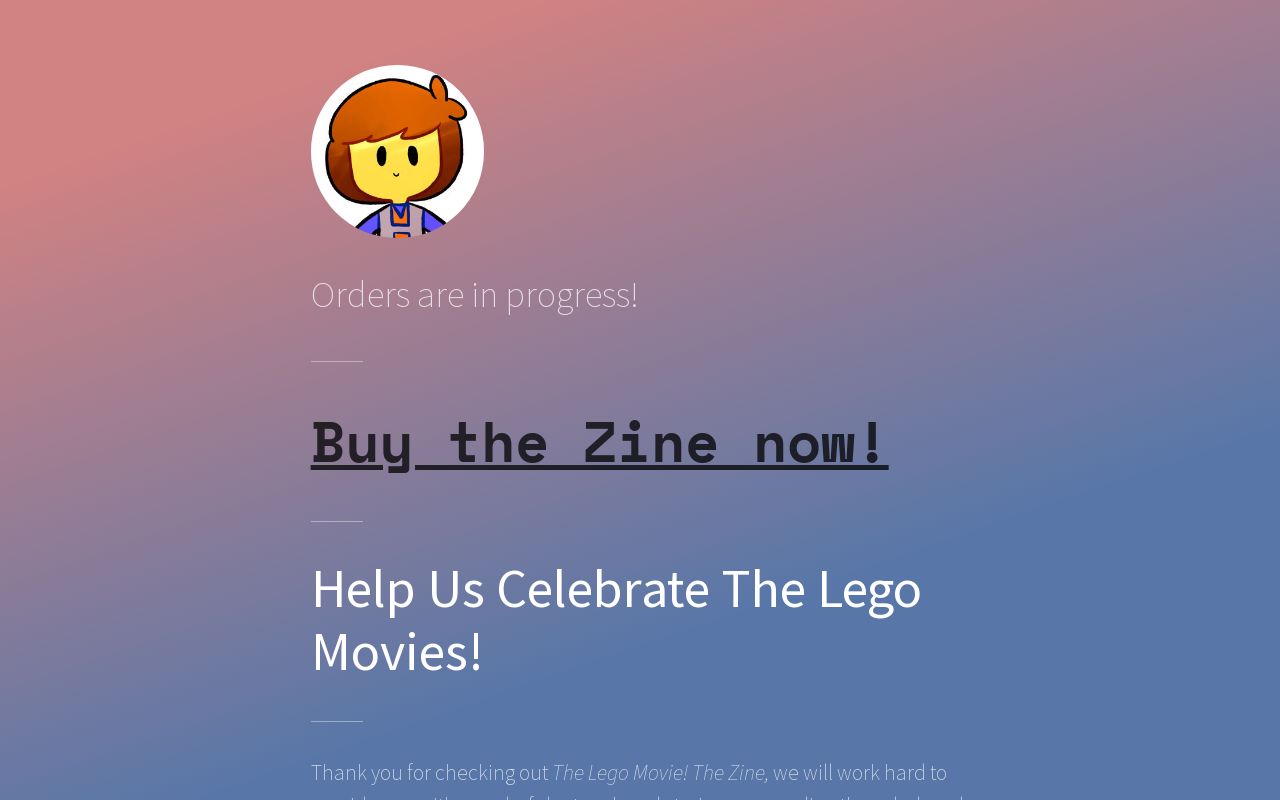 Lego Movie Zine